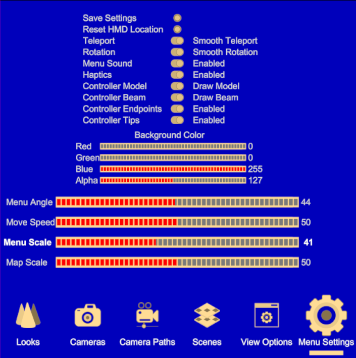 Virtual Reality mode